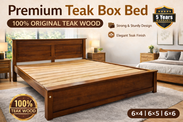 Teak Box Bed