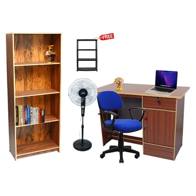 Complete Study & Office Furniture Set – Book Rack, Writing Table & More